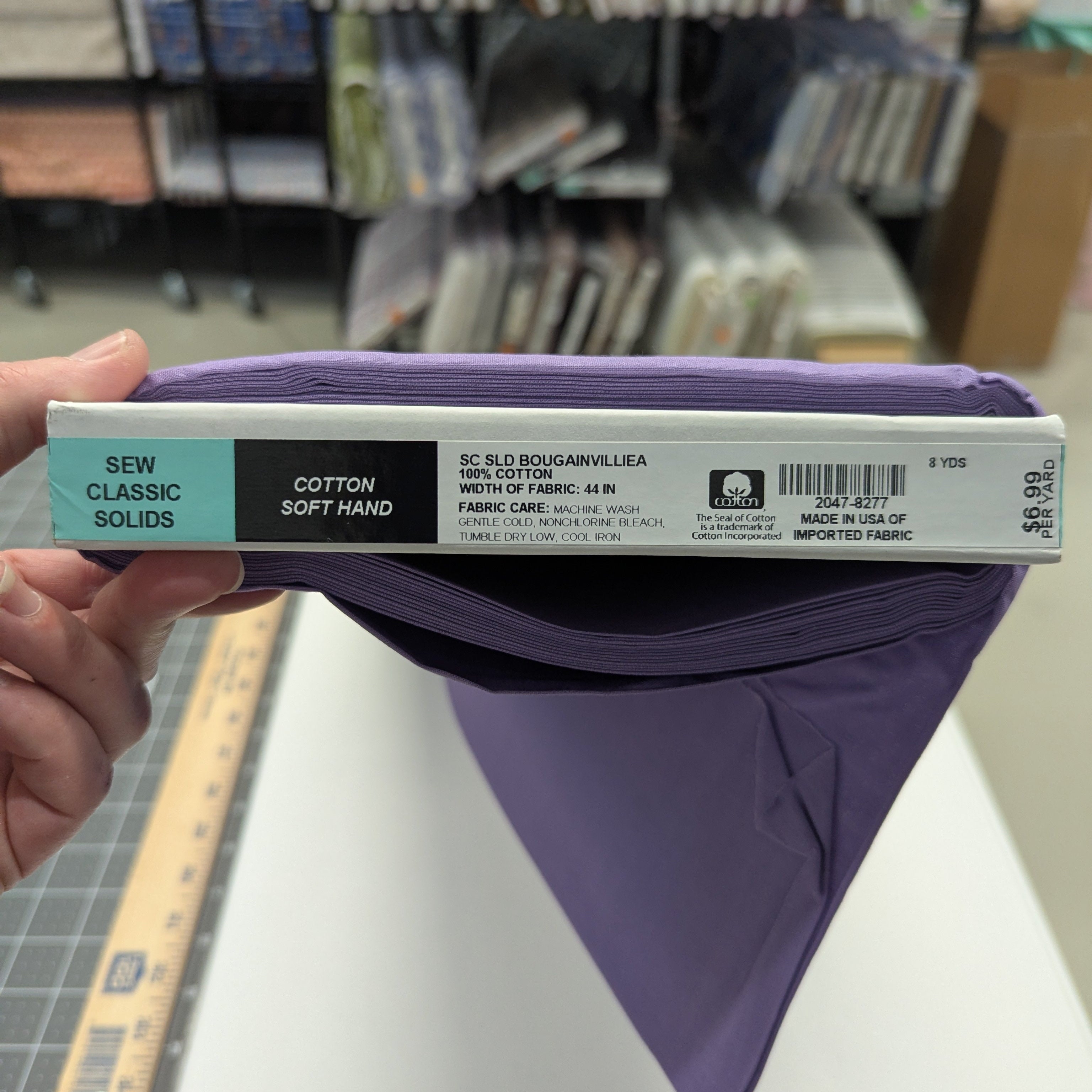 $35 Whole 8 Yard Bolt Solid Iris Purple Sew Classics Solids – Sew Snip