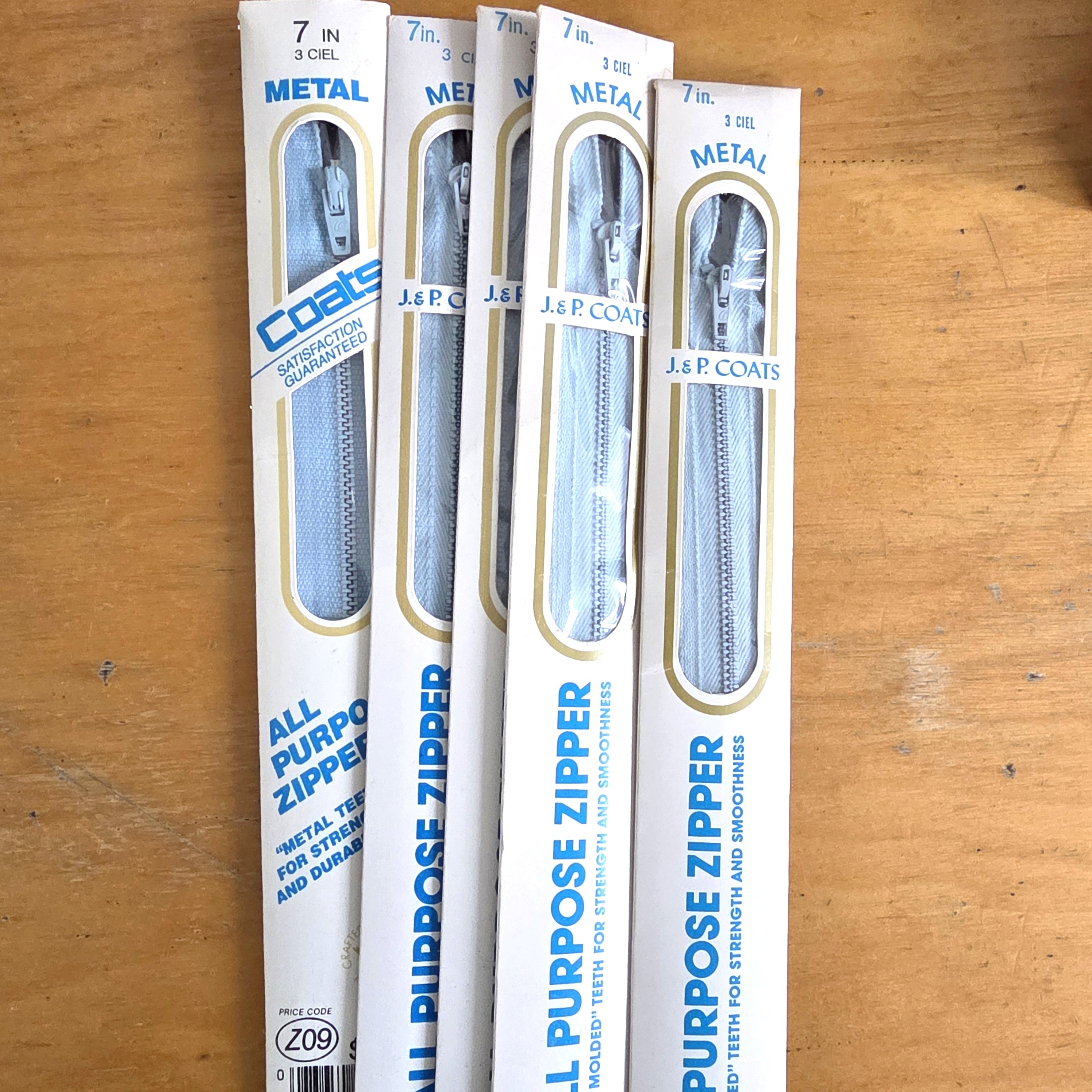 Zipper LOT Metal All Purpose 7" Ciel 5 Zippers – Sew Snip