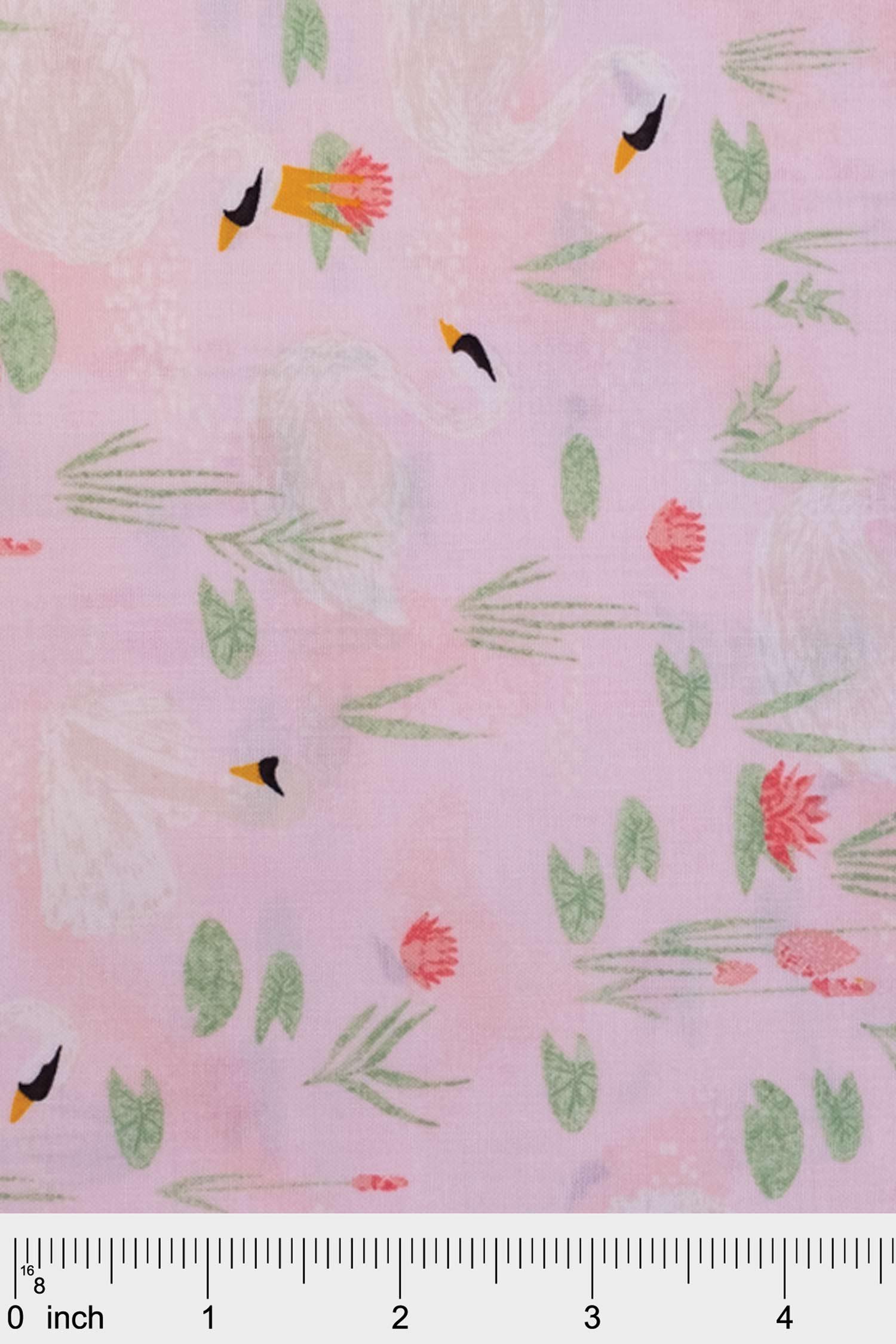 Lily and Loom Lily Ponds Swans Pink – Sew Snip