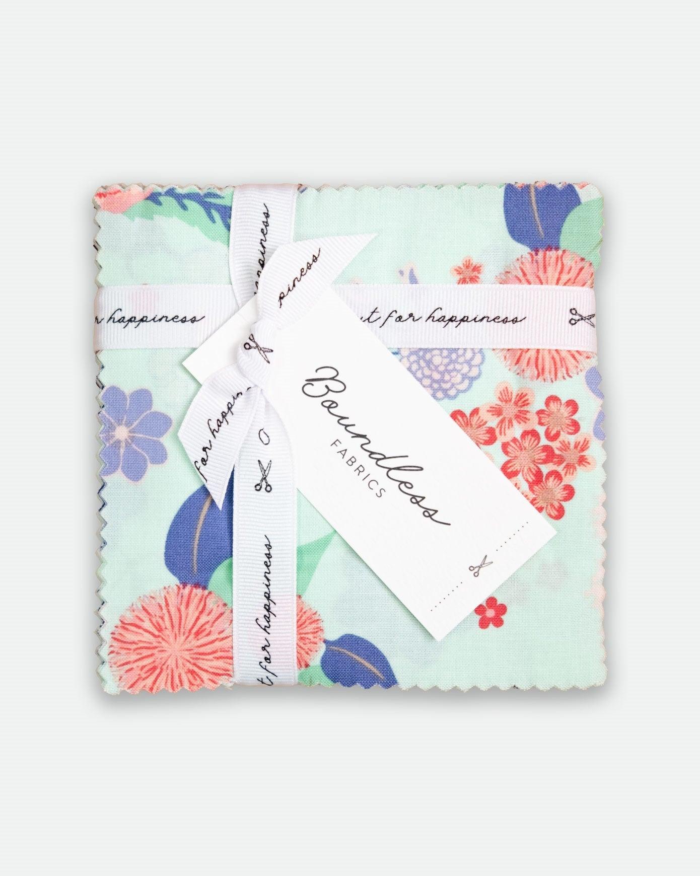42 pieces Charm Pack - Boundless Wanderlust (Mint) Collection - 5 in x ...